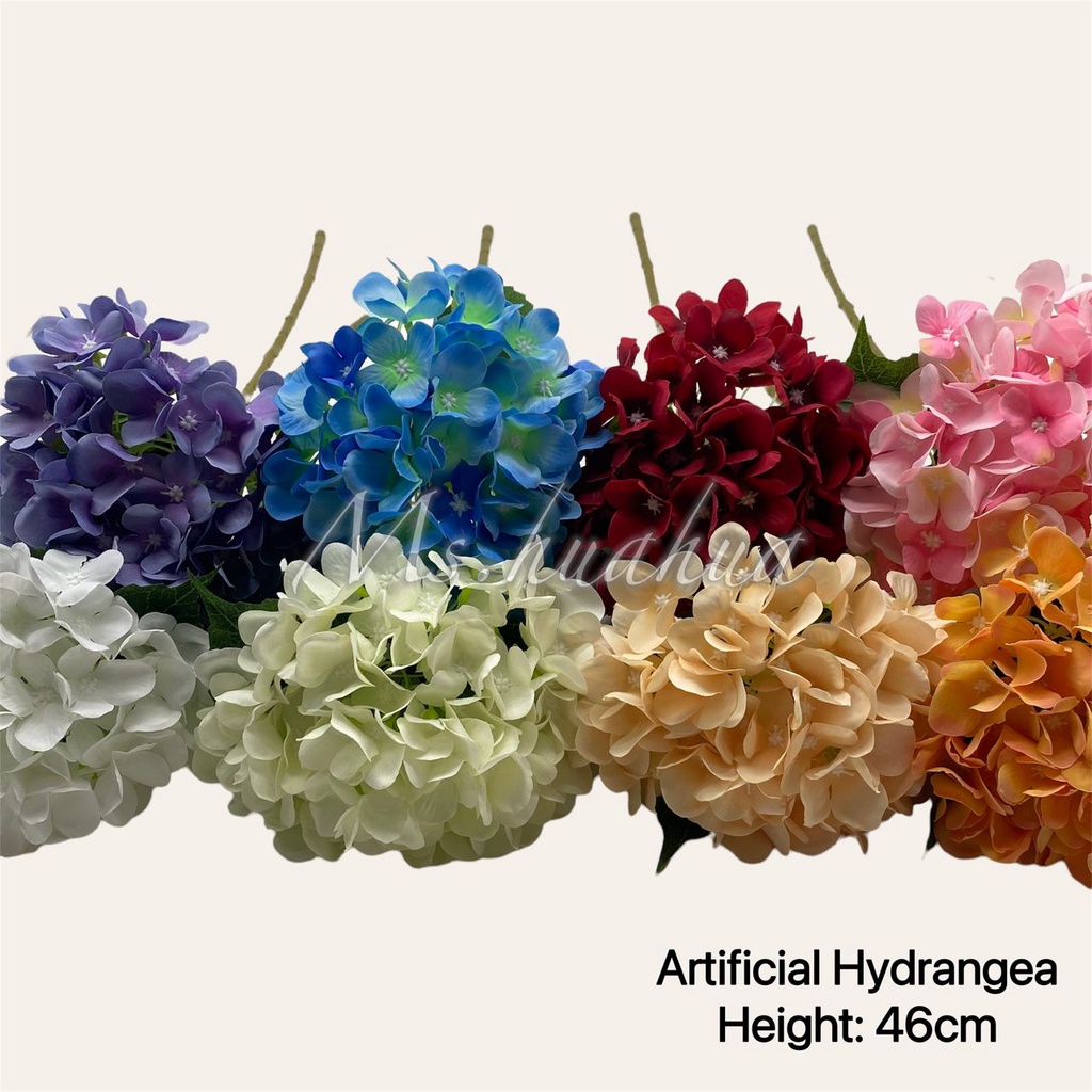 Bunga Hydranger Tiruan/ Artificial Hydrangea/ Bunga Hydrangea/ Bunga ...