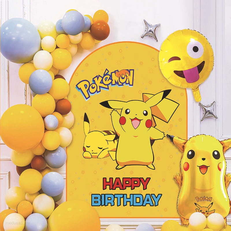 Pikachu Theme Party Decoration Set Cartoon Pokemon Birthday Party ...