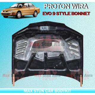 PROTON WIRA SEDAN SALOON WIRA AEROBACK SATRIA EVO9 STYLE FRONT BONNET ...