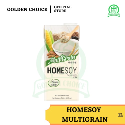 Homesoy Soya Milk MULTIGRAIN 1 L - Soy milk | UHT Milk | Vegan | Ready ...