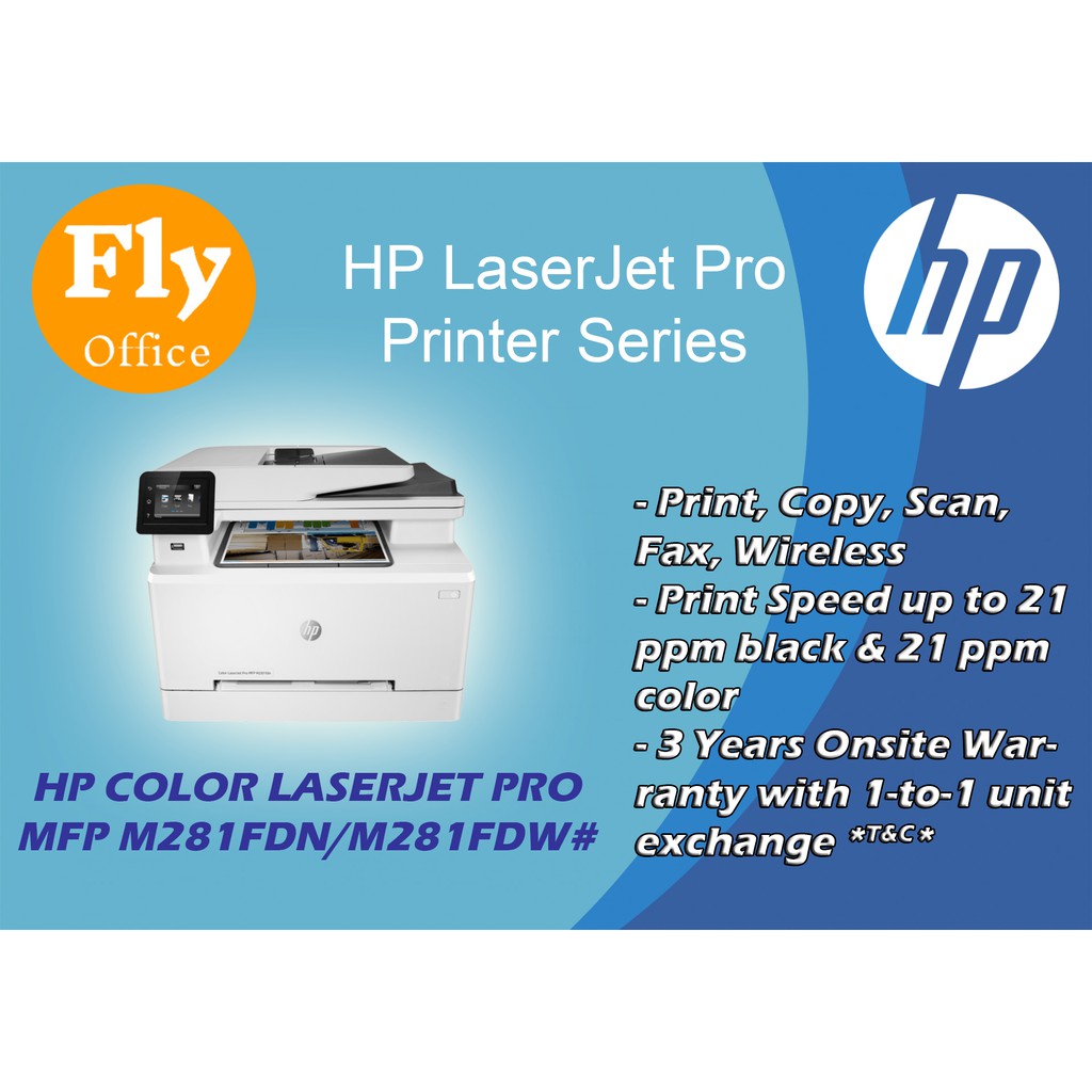 HP Color LaserJet Pro MFP M281fdw Multifunction Printer | Shopee Malaysia