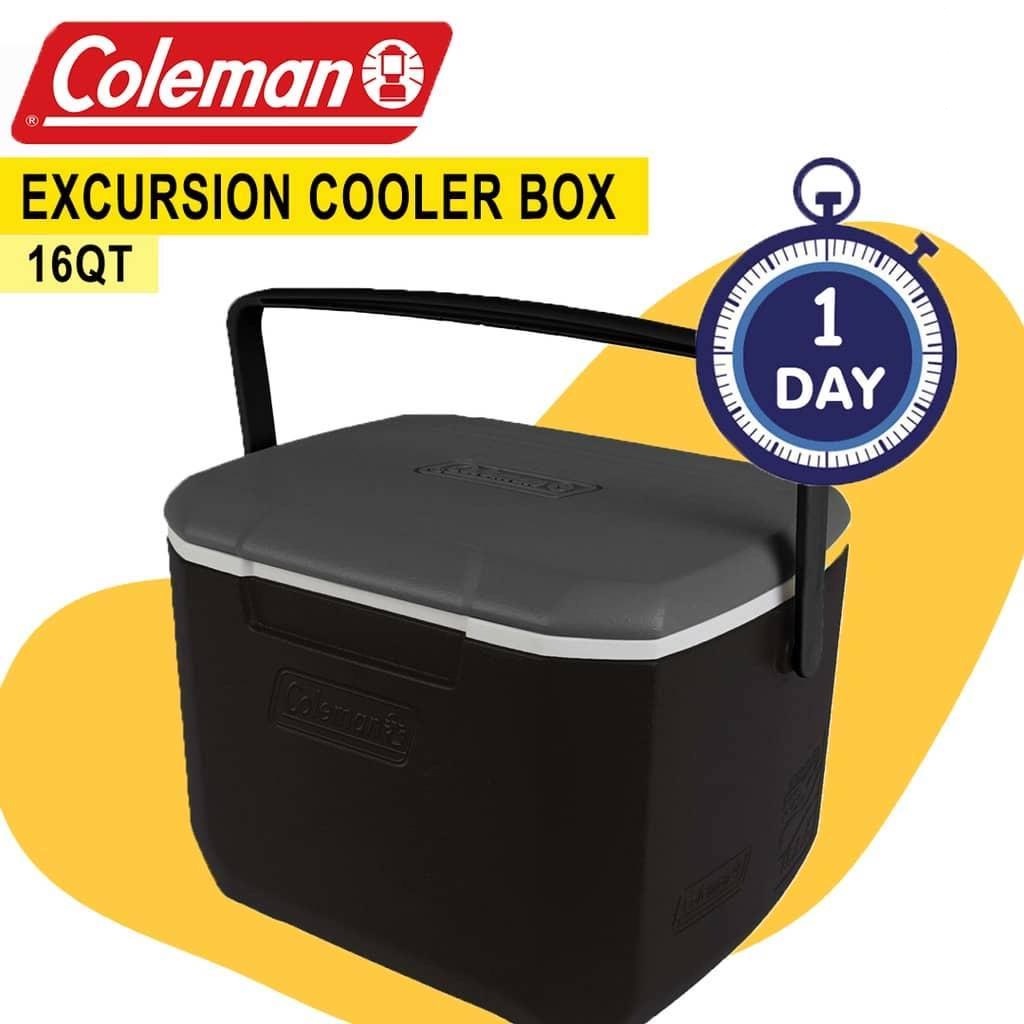 Coleman Excursion Cooler 16QT black colour MADE IN USA | Shopee Malaysia