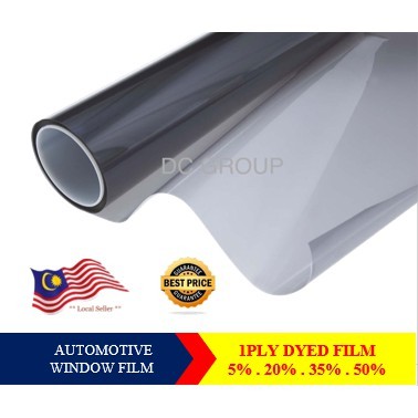 [READY STOCK] 1Ply Dyed Film High Performance Window Film (5 ft x 100 ...