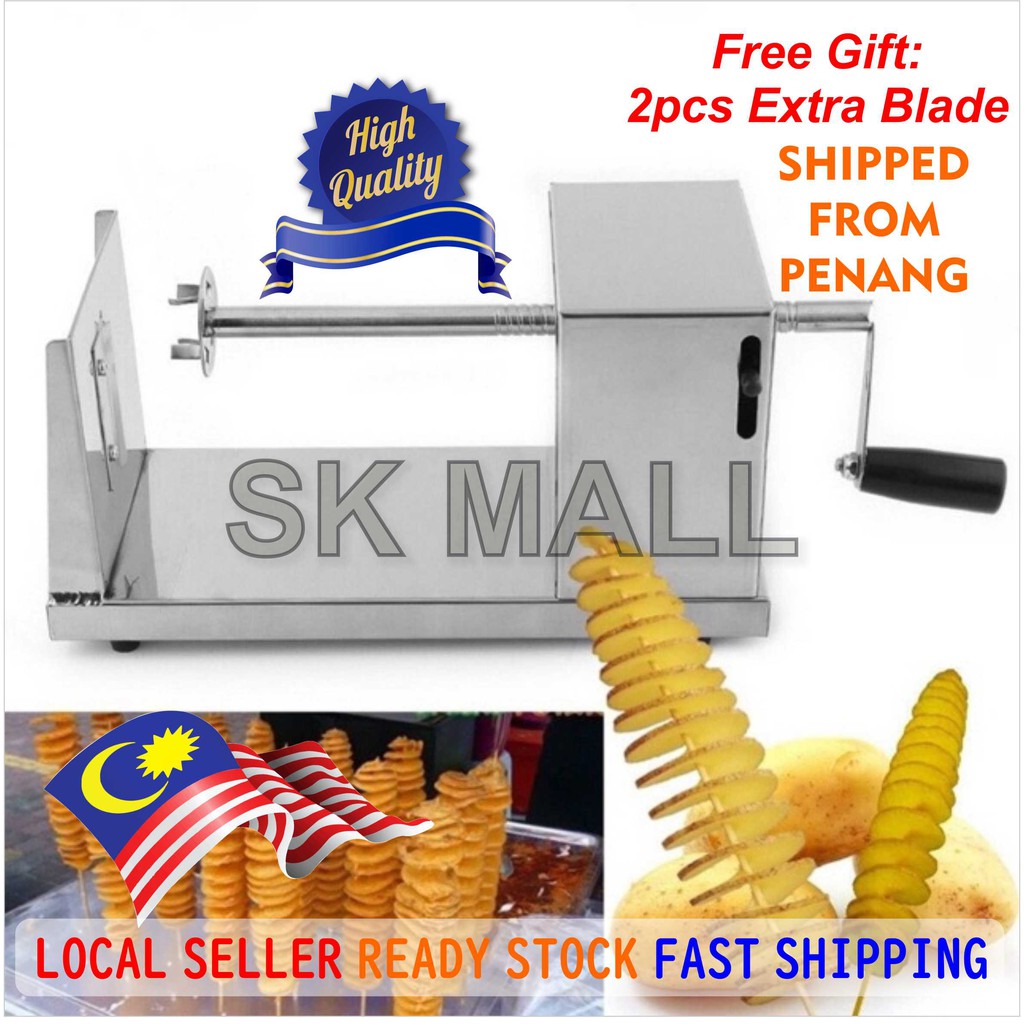 [Ready Stock] Stainless Steel Twisted Potato Slicer (Kentang Spring ...