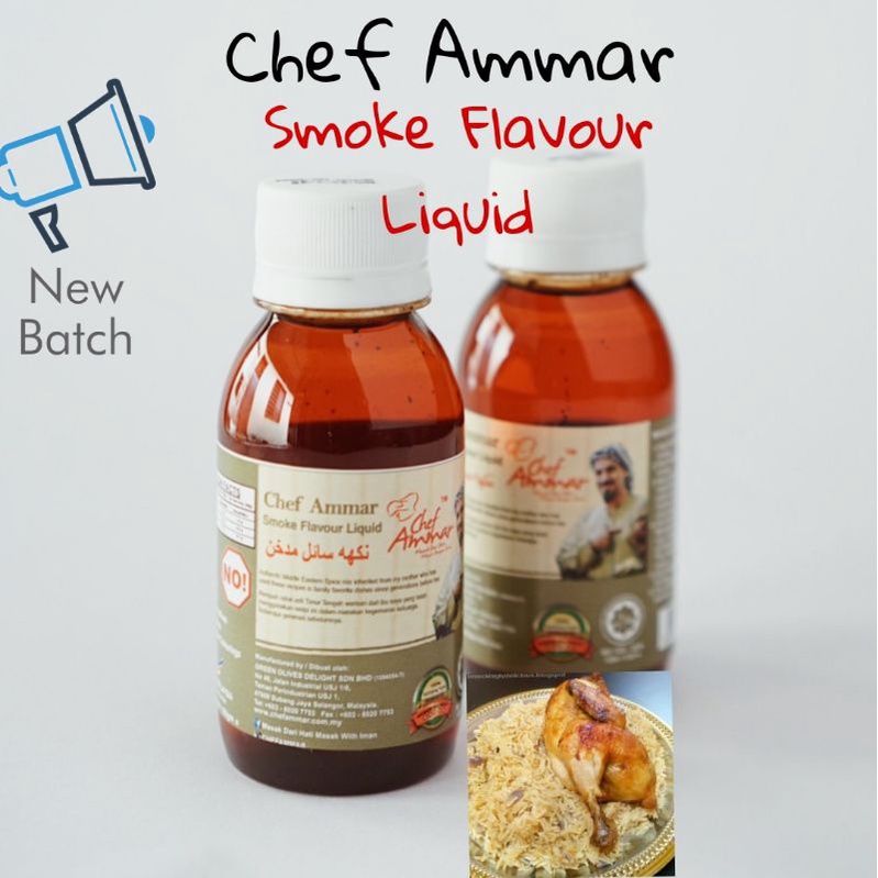 1 botol Chef Ammar Smoke Flavour Liquid Untuk Mandy, Kabsah. Rempah ...