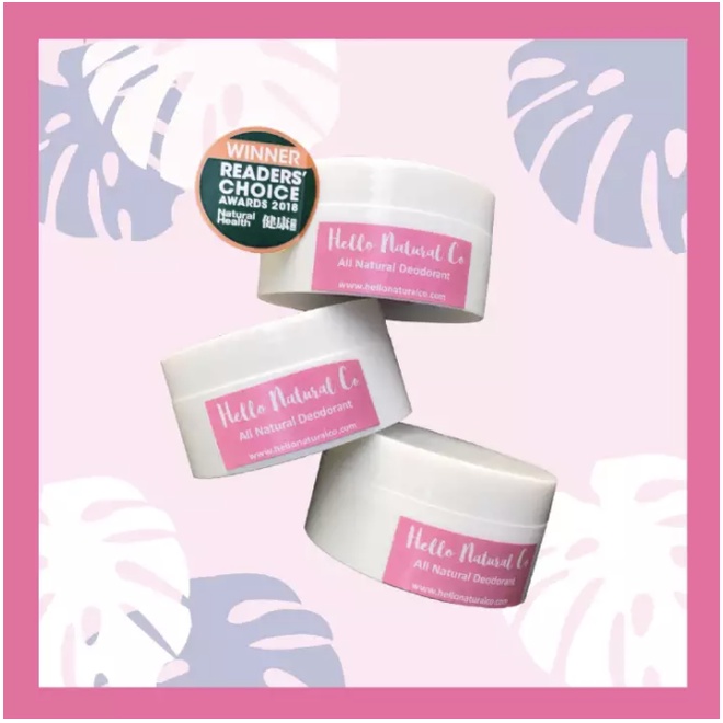 Award Winning Natural Deodorant - Hello Natural Co - 50g | Shopee Malaysia