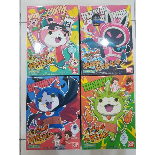 bandai yokai yo-kai watch model kit Jibanyan Togenyan Gabunyan ...