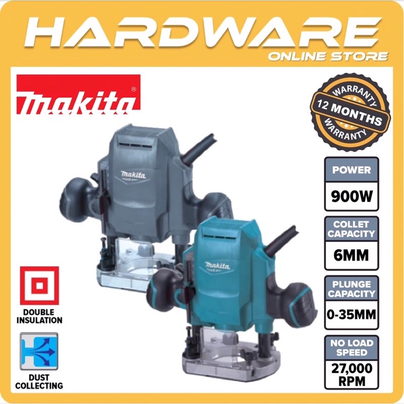 MAKITA MT M3601G ROUTER 3/8" 8MM 900W 27,000RPM | Shopee Malaysia
