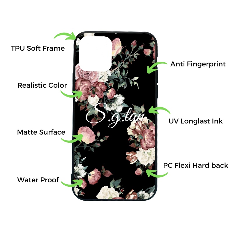 Floral Custom Name Design Phone Case - Customized Phone Case/DIY Phone ...