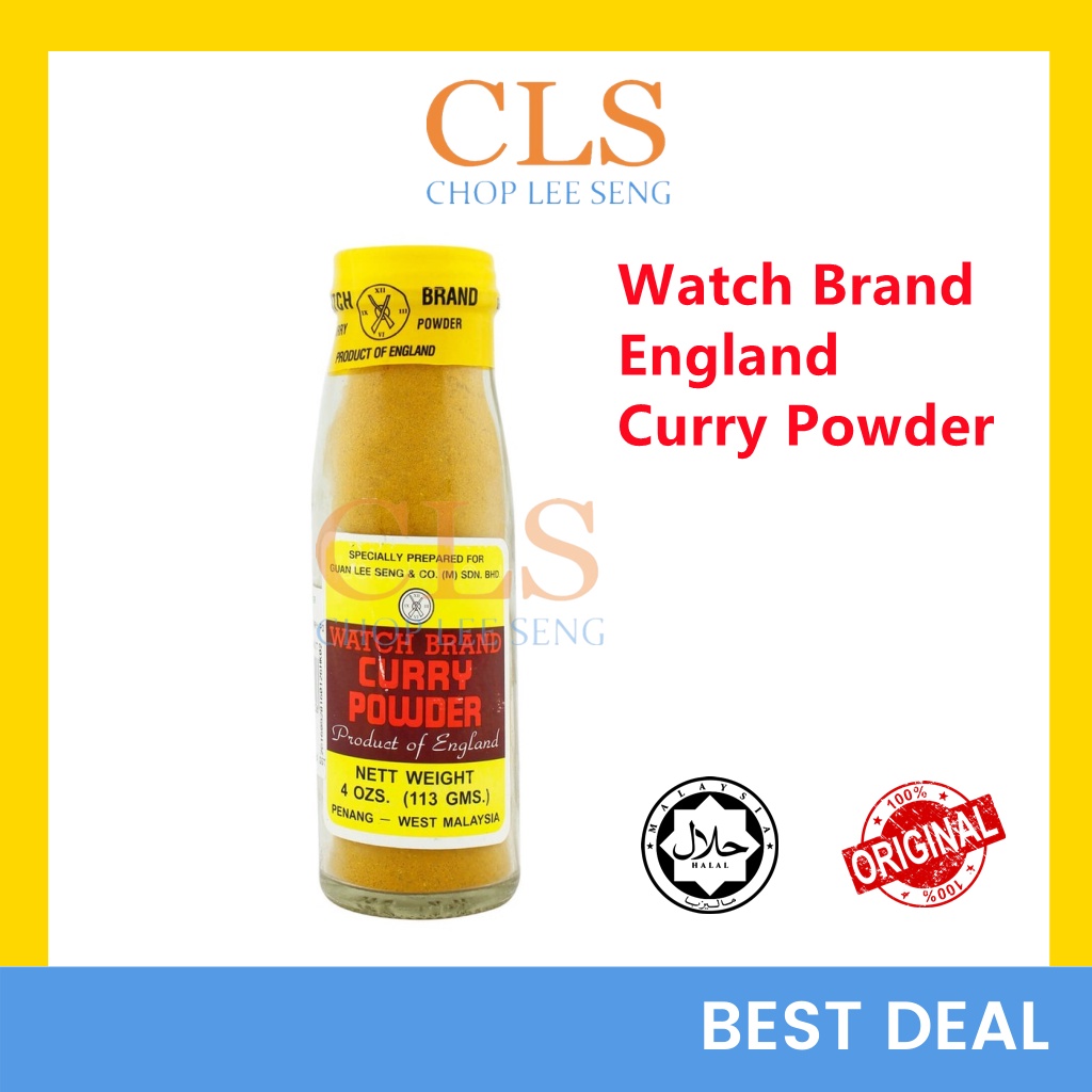 CLS England Curry Powder WATCH BRAND British Kari Serbuk 113gm 英国时钟咖喱粉 ...