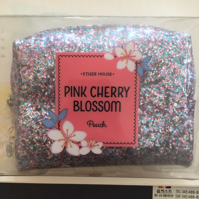 PINK CHERRY BLOSSOM POUCH | Shopee Malaysia