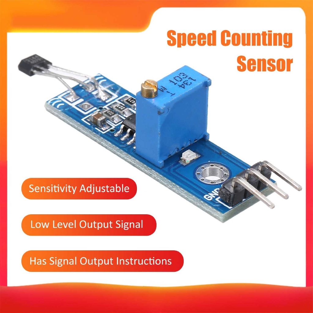 Hall Sensor Module Speed Counting Sensor Module Speed Counter Detection Sensor Module (Standard ...