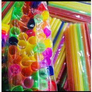 Straw Boba / Straw Bigsaiz Colourfull / Straw Boba Jalur / Straw Besar ...