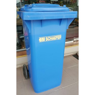 Tong sampah beroda Schaefer 120 Liter Dustbin Mobile Garbage Bin ...