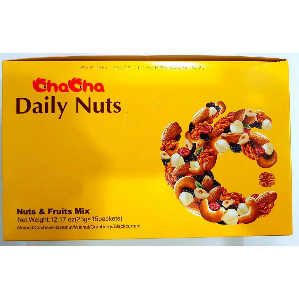 ChaCha Daily Nuts & Fruits Mix 23g x 15pkts (Expire: September 2020 ...