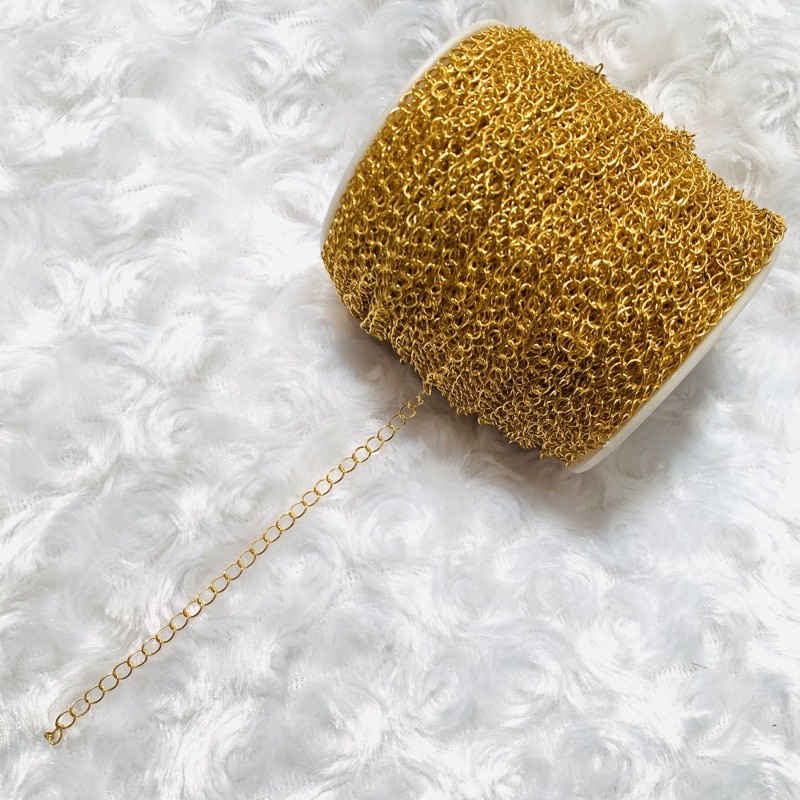 RANTAI IRON EMAS SAIZ BESAR (3mm) | Shopee Malaysia