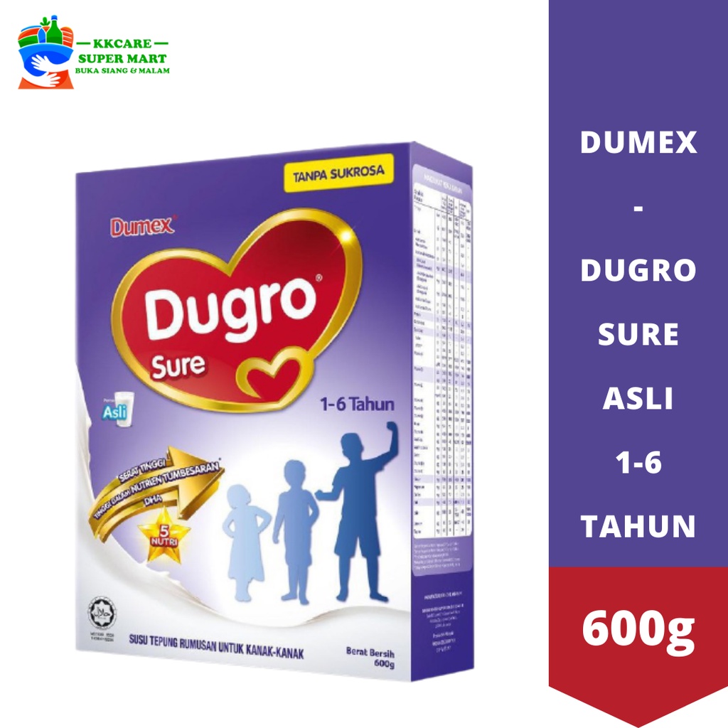 Dumex - Dugro Sure / Asli For 1-6 Tahun - 600g | Shopee Malaysia