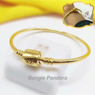 Bangle Pandora Bracelets Charm Emas 916 Emas Original Tulen Emas Murah ...