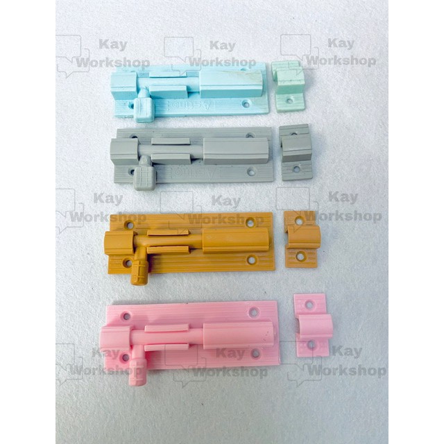 SLOT HOME DIY PVC DOOR LATCH / PLASTIC LATCH / SELAK PVC PINTU (1pc ...