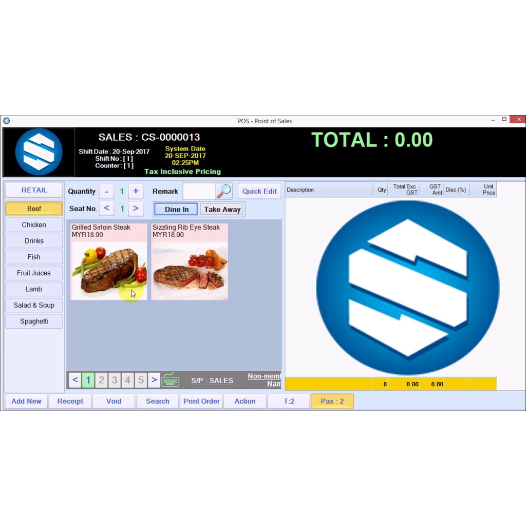 Synergy pos + accounting + stock + invoicing full modules (windows ...