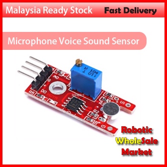LM393 Microphone Voice Sound Sensor Module Analog Digital Output Sensors | Shopee Malaysia