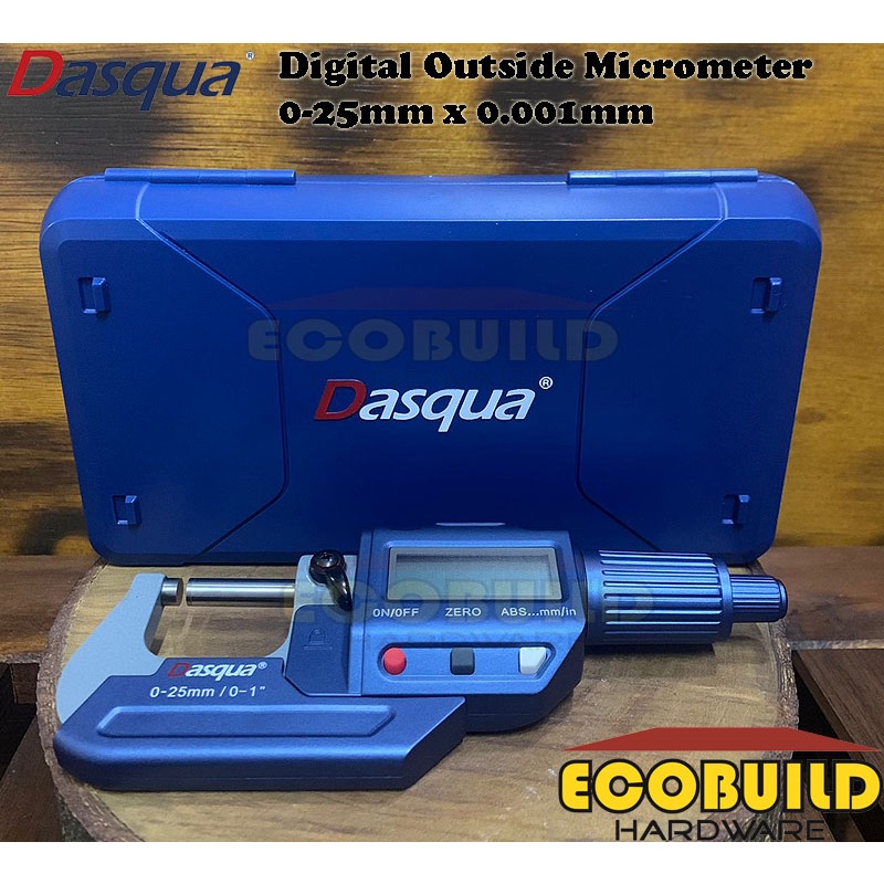 DASQUA Digital Outside Micrometer 0-25mm x 0.001mm | Shopee Malaysia