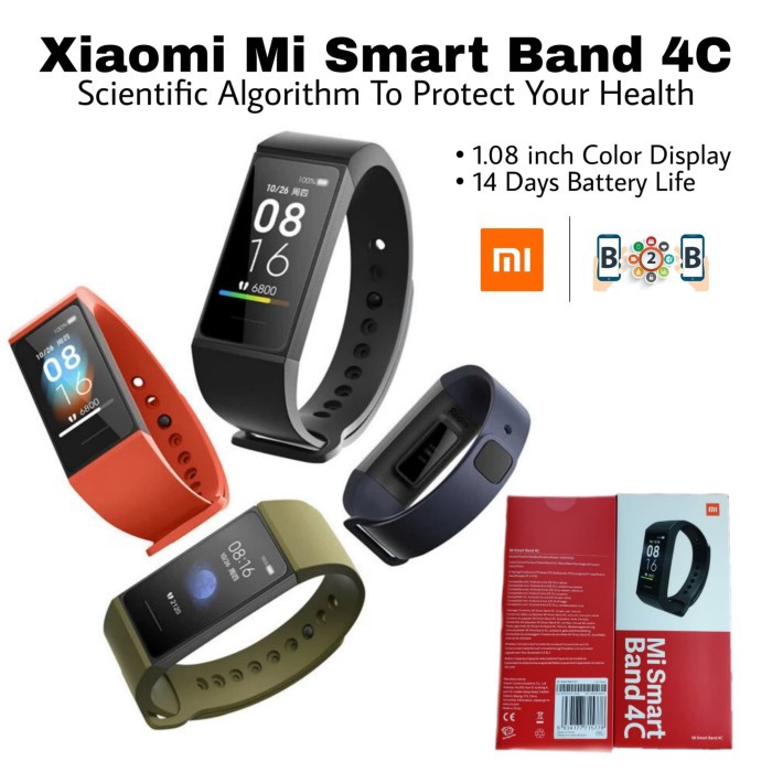 Ship From KL ORIGINAL Xiaomi Redmi Mi Band 4c 4 C Smart Band Fitness ...