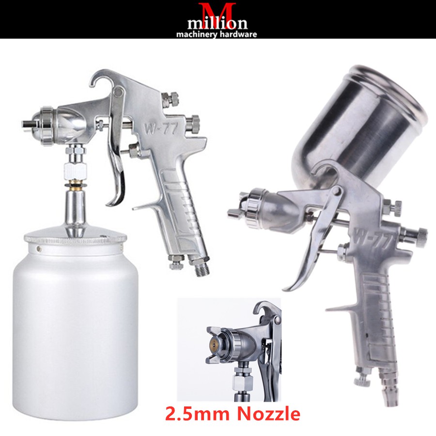 W77 W-77 1000ml / W77S W-77G 400 ml Gravity Paint Air Spray Gun 2.5mm Nozzle Air Sprayer ...