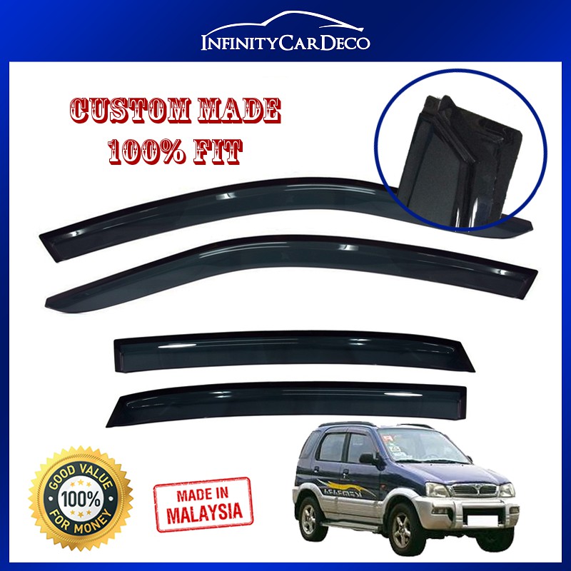 Perodua Kembara Original Oem High Quality Acrylic Door Visor (2.2'') (3 ...