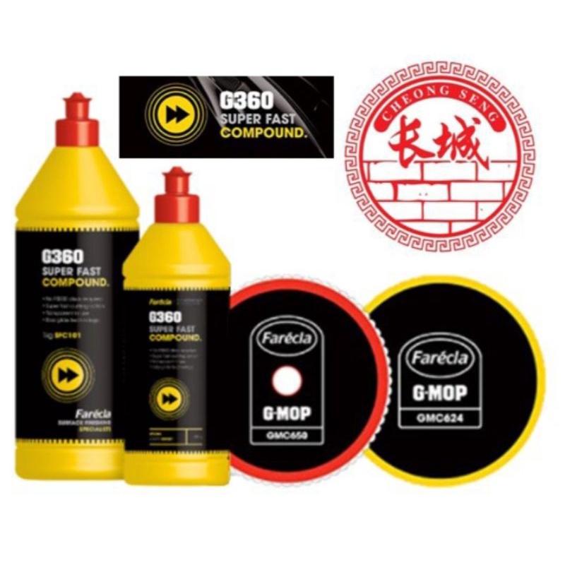 FARECLA G360 SUPER FAST COMPOUND (Step1+2)/ 6" Gmop GMC650, GMC624 ...