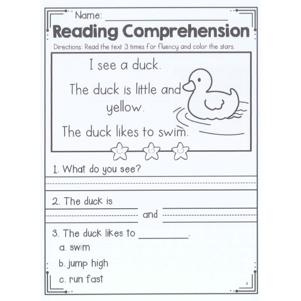 Reading Comprehension Practice for children PDF Early Childhood reading ...