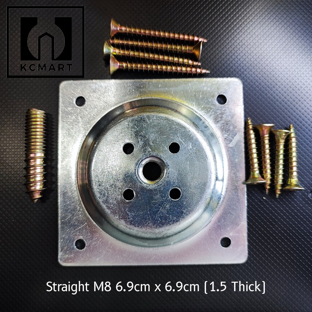 1.5 Thick Fixing Furniture Connector Plate M8 Leg Mounting Plates ...
