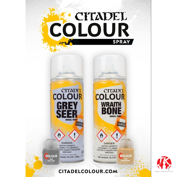 Citadel Spray Can Paints For Warhammer Miniatures / Chaos Black ...