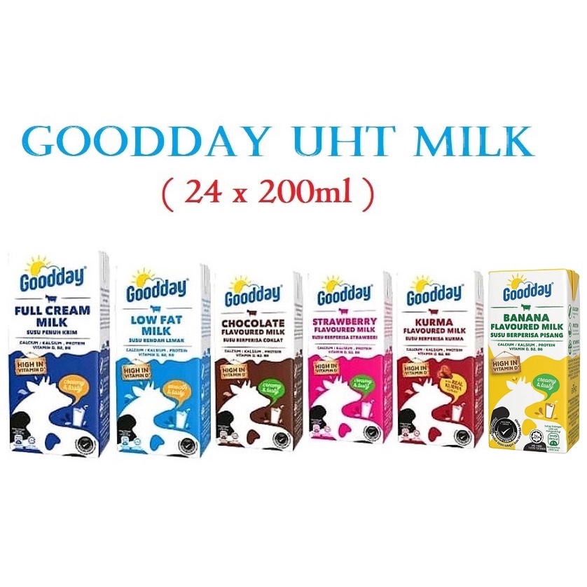 GOODDAY UHT MILK (24 x 200ml) | Shopee Malaysia