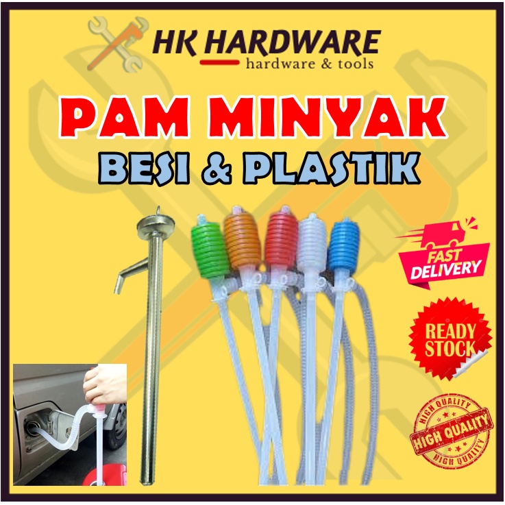 HAND OIL PUMP THINNER PUMP PAM TANGAN MINYAK PAM THINNER BESI PLASTIK ...