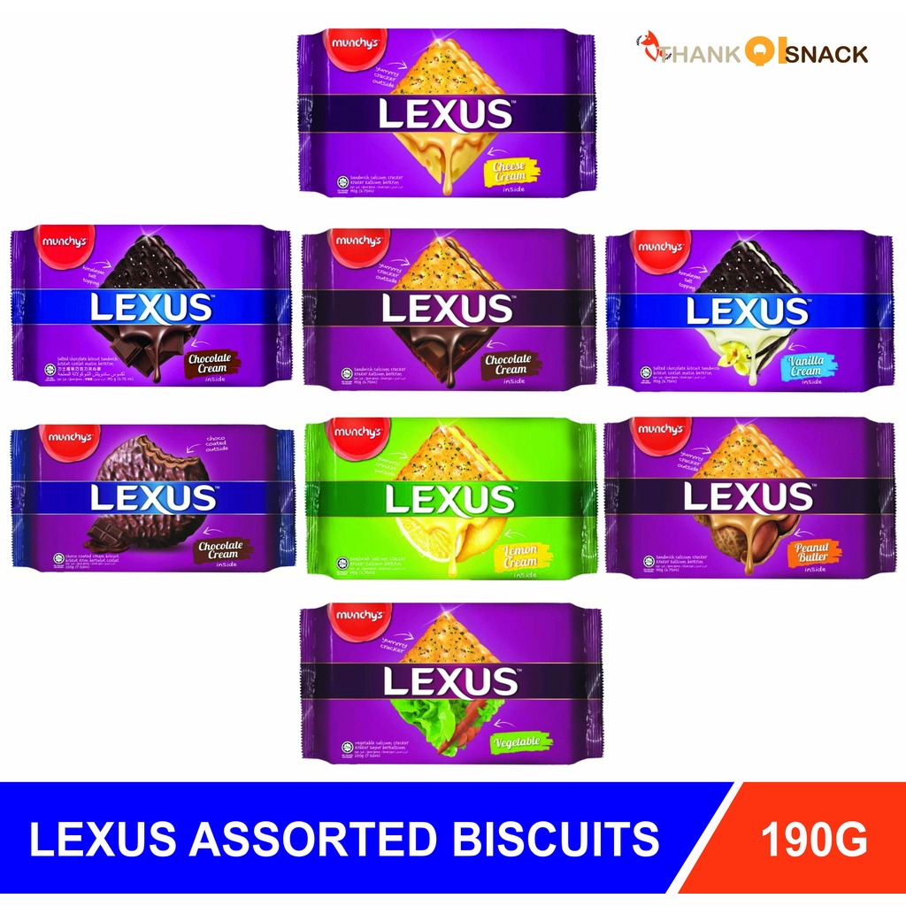 [READY STOCK] Munchy's Lexus Assorted Sandwich Biscuits 190G | Shopee ...