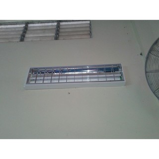 {READY STOCK} Mirror Reflector Fluorescent Ceiling Lamp Casing | Shopee ...