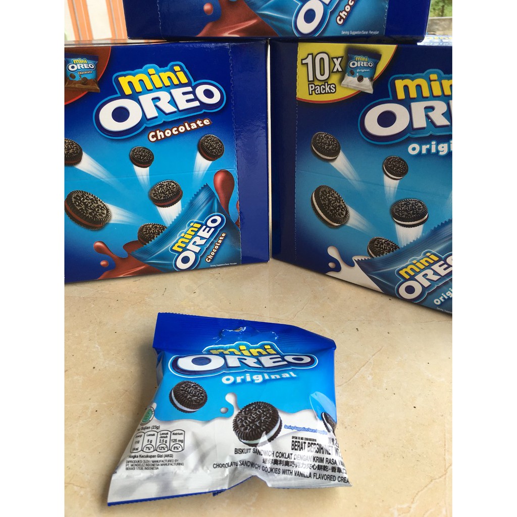 Oreo Mini Handy Pack - Original/Chocolate Creme (23g X 10 Packs ...
