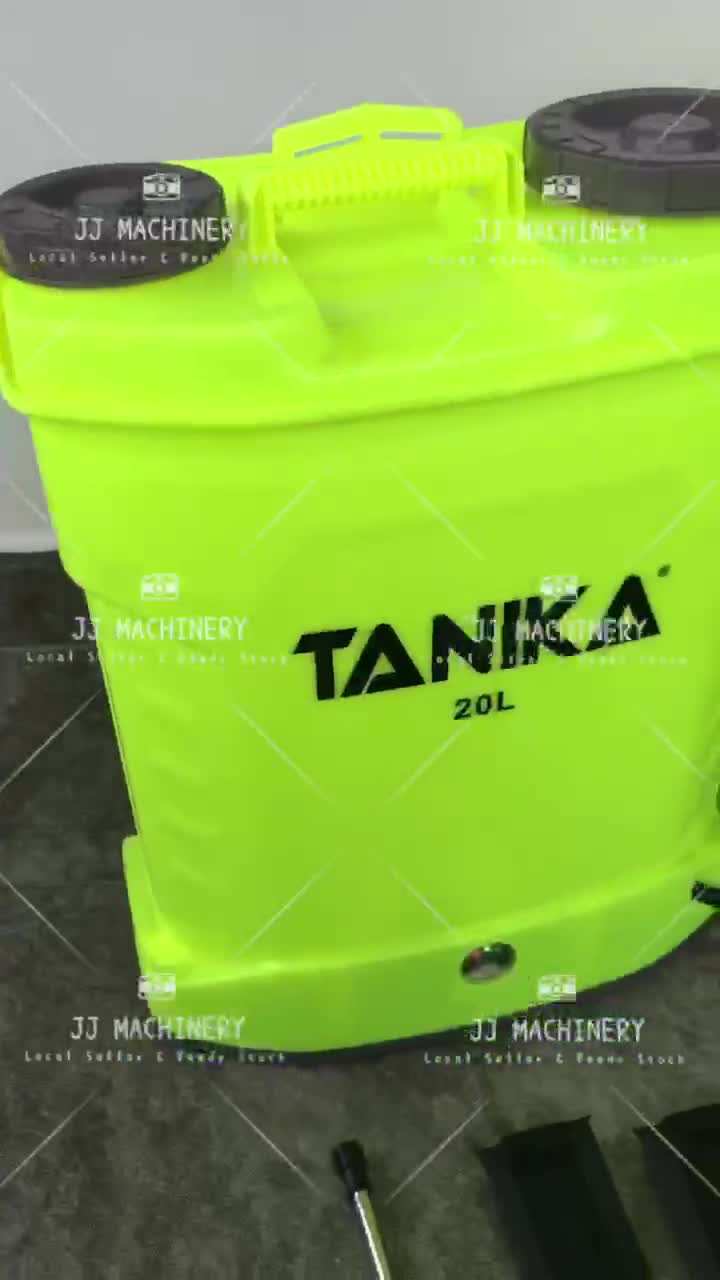 Mesin Penyembur racun rumput bateri 20L Tanika battery pump 20L tahan ...