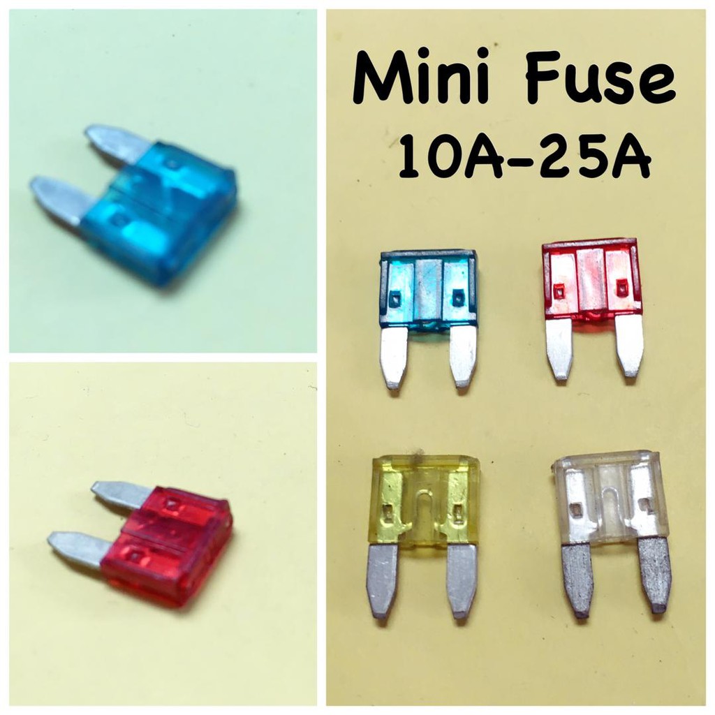 MINI PLUG IN FUSE 10A / 15A / 20A / 25A (1pc) | Shopee Malaysia