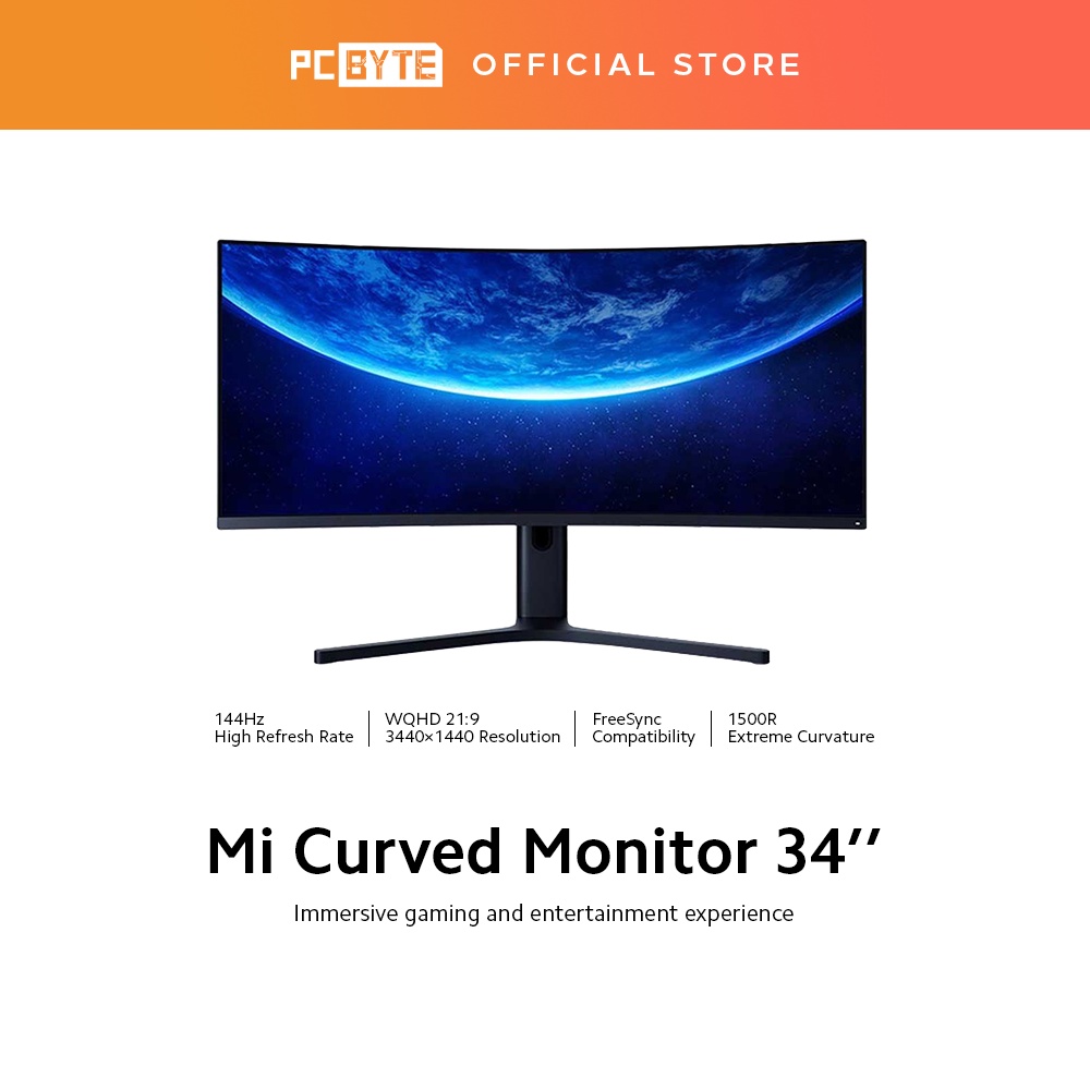 Xiaomi Mi 34" Curved Gaming Monitor [CN Version] | Shopee Malaysia