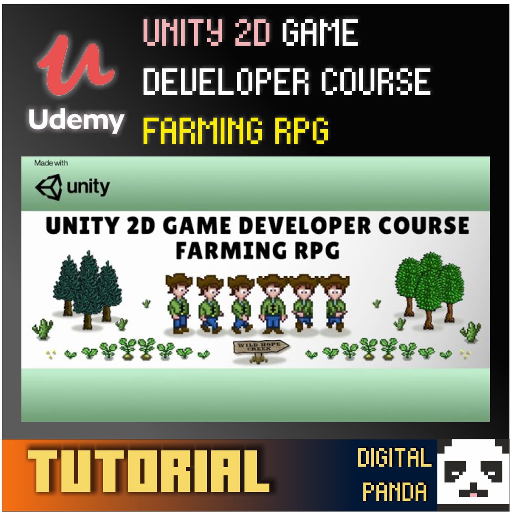 [ FULL TUTORIAL] UDEMY - UNITY 2D GAME DEVELOPER COURSE FARMING RPG ( 30.5GB) | Shopee Malaysia