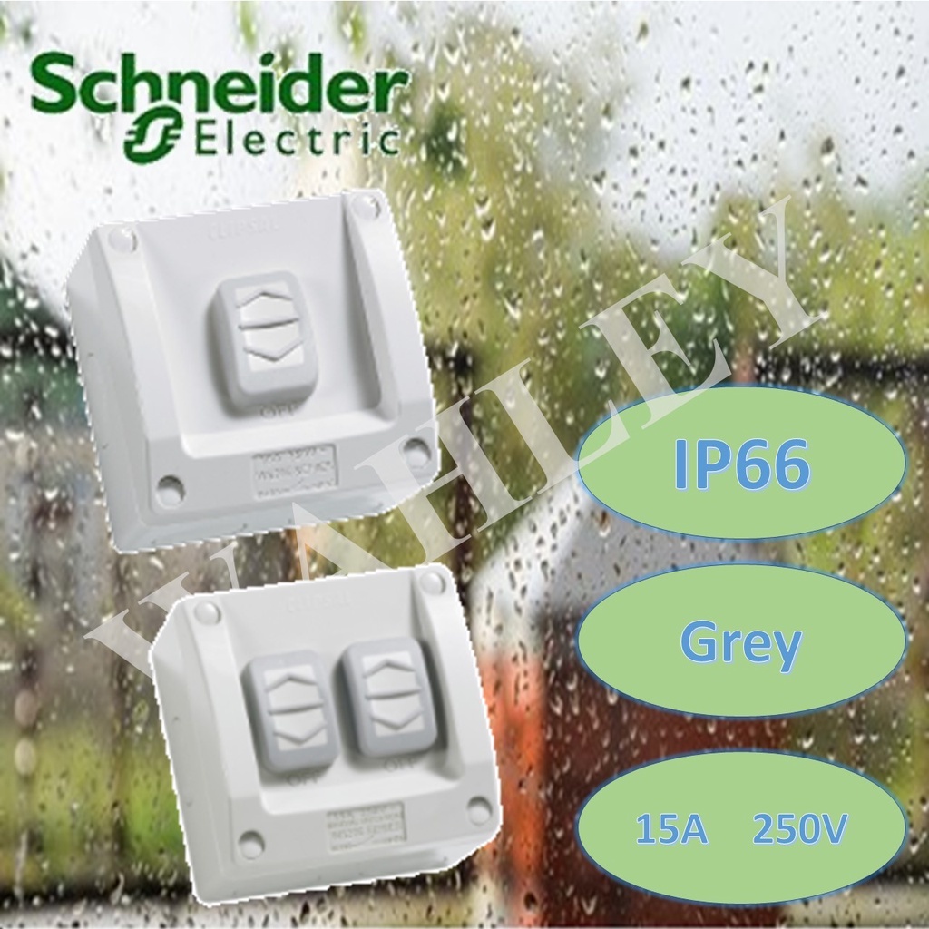 Schneider WS226 | WS226/2 SWITCH 1GANG | 2GANG WEATHER PROTECTED 15A ...