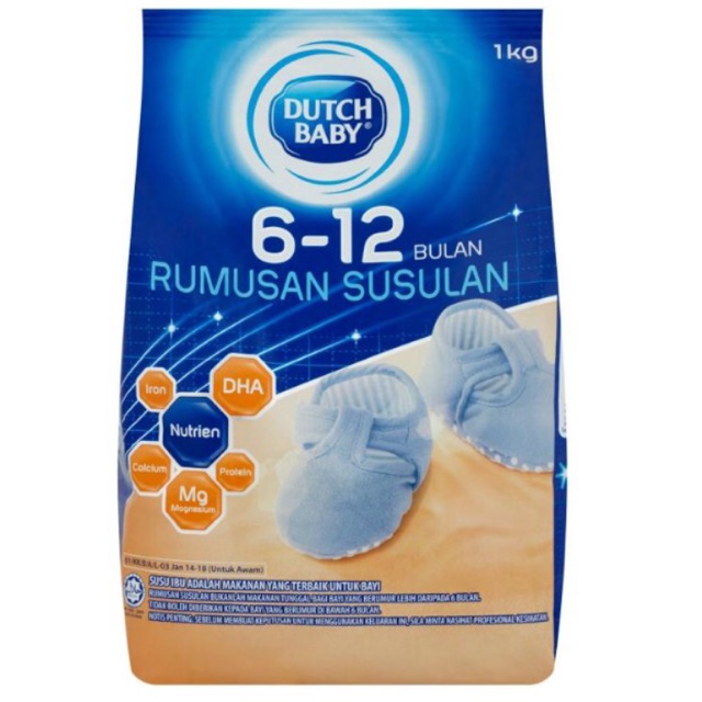 Dutch lady 6-12months rumusan susulan milk powder | Shopee Malaysia