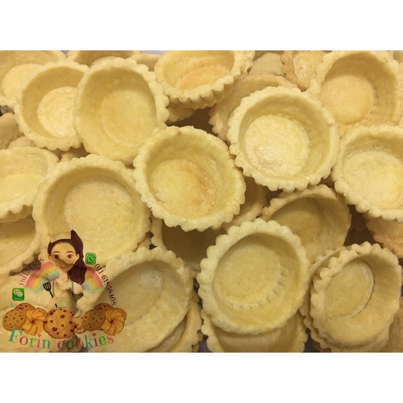 Ready Stock Homemade Shell Tart Classic Shell Tart Chocolate Shell Tart Coffee 7 Cm 30 Pcs