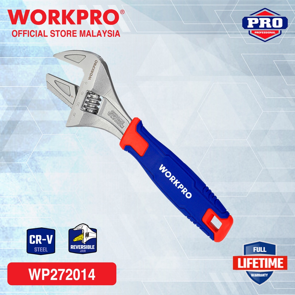 WORKPRO 2-IN-1 Adjustable Wrench & Water Pump Pliers | Shopee Malaysia