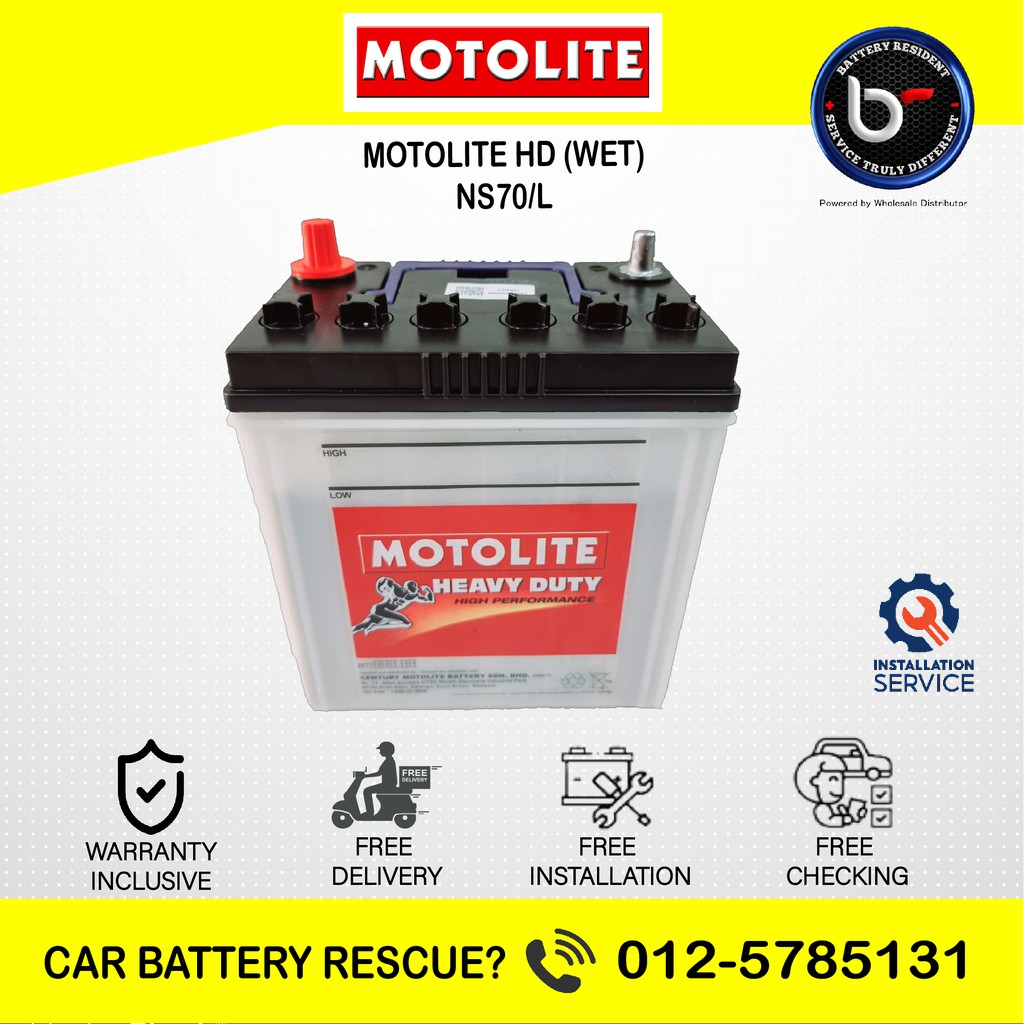 [ Installation Provided ] NS70 | NS70L | D26R | D26L ] Motolite Heavy ...