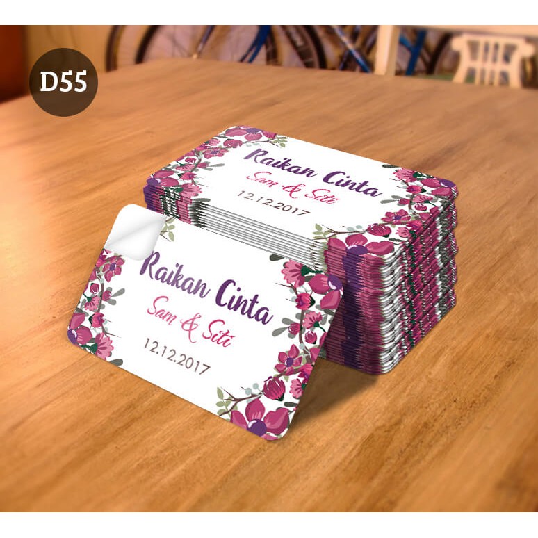 Sticker Doorgift Wedding | Sticker Kahwin | Sticker Majlis | Sticker ...