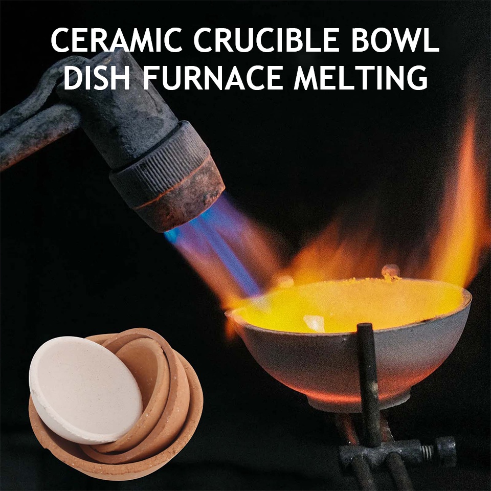 High Temperature Clay Quartz Silica Melting Crucible Dish Bowl Pot ...