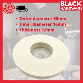 Black Hardware 4" Stainless Steel Lamb Wool Polish Wheel/Polish Disc ...